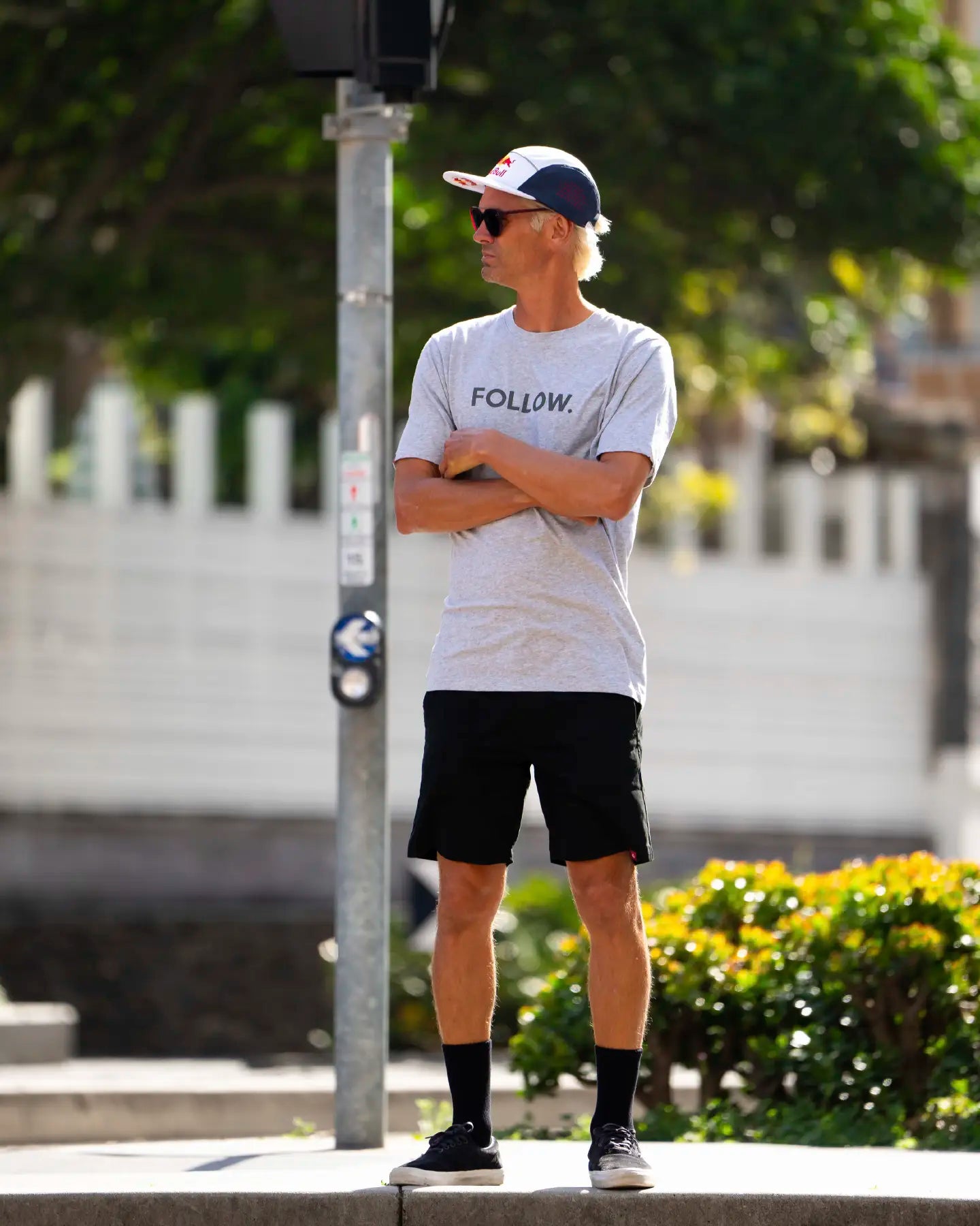 Buy the Follow Summer Chino 18in Black Walkshorts Online Now ...