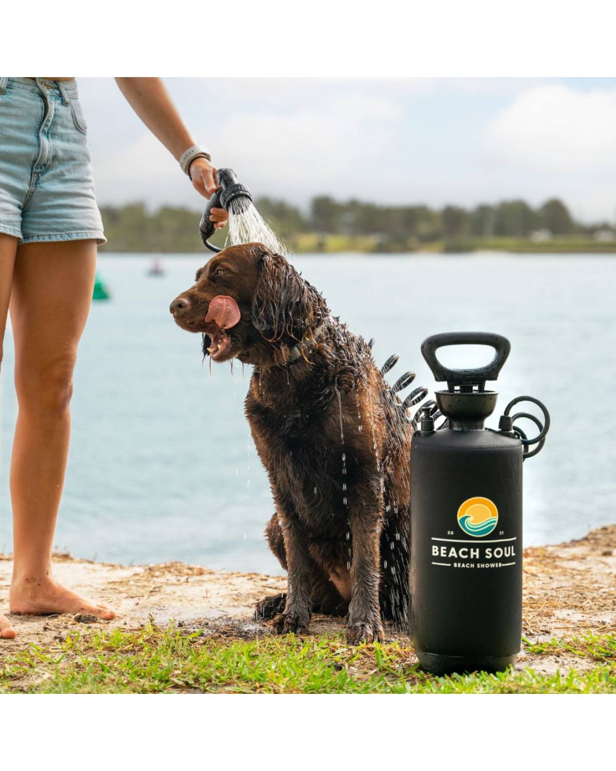 Buy the Beach Soul Portable Shower Original 8L Black Online Now ...