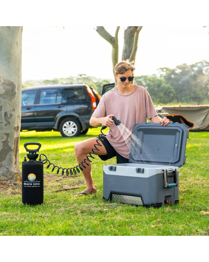 Buy the Beach Soul Portable Shower Original 8L Black Online Now ...