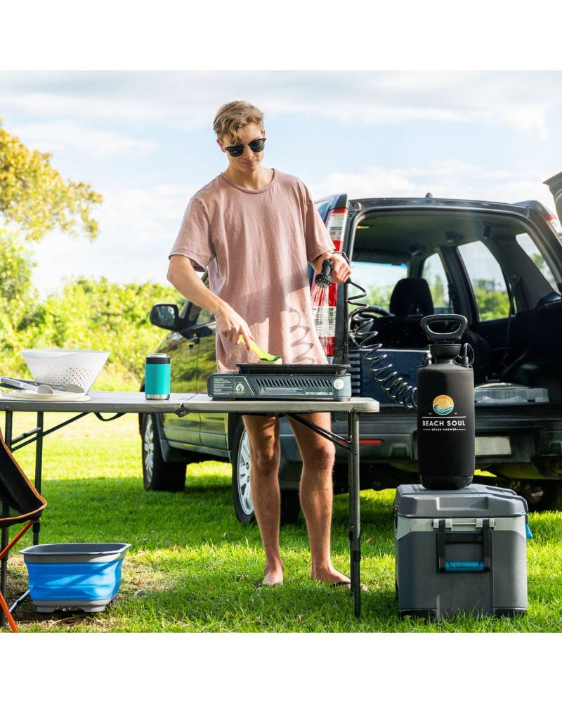 Buy the Beach Soul Portable Shower Original 8L Black Online Now ...