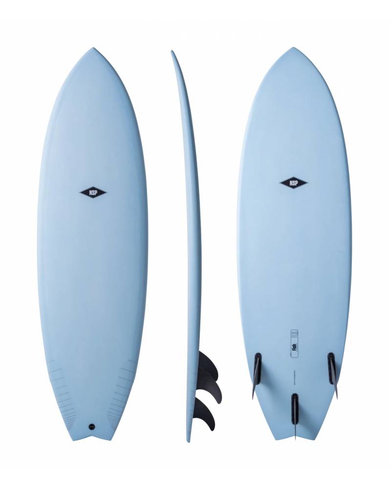 Surfboard | NSP Fish Protech Sky Blue Tint | Boardcave Australia
