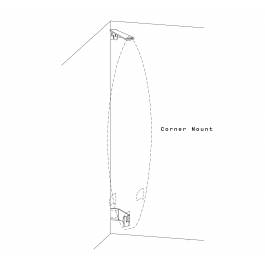 Buy the Ghost Racks Corner Mount Surfboard Rack Online Now | Boardcave USA