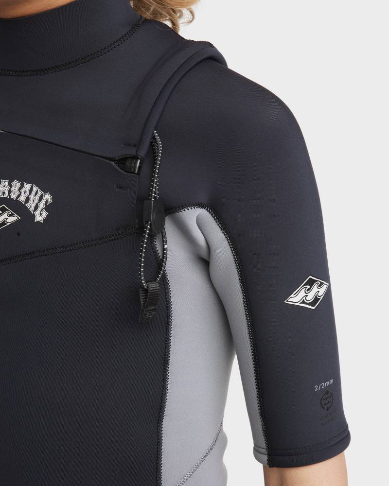 Buy the Billabong Boys Absolute Natural Chest Zip 2mm Alloy Springsuit ...